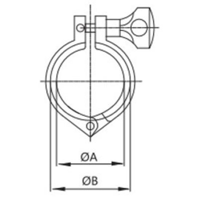 Collier Clamp Robuste TC SS304