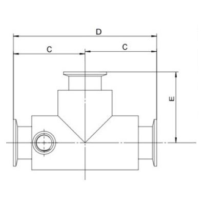 Tee Jacketed Clamp