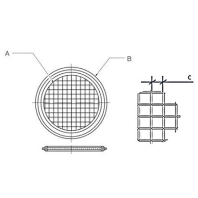 Screen Gasket mesh #60 Tri-Clamp SS316