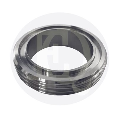 SMS Threaded Male Ferrule 51mm SS304