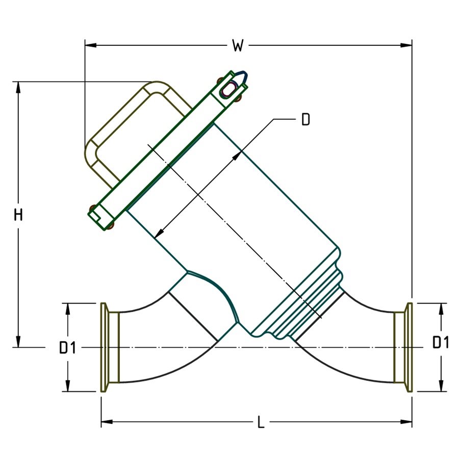 Sanitary Inline Y-Strainer SS316L